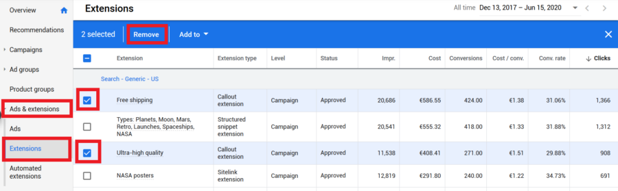 How to Use Callout Extensions in Google Ads - Store Growers