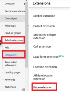 Price Extensions in Google Ads: Setup and Examples - Store Growers