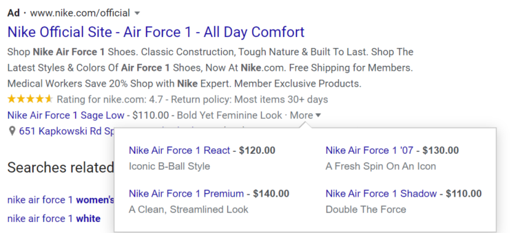 Price Extensions in Google Ads: Setup and Examples - Store Growers