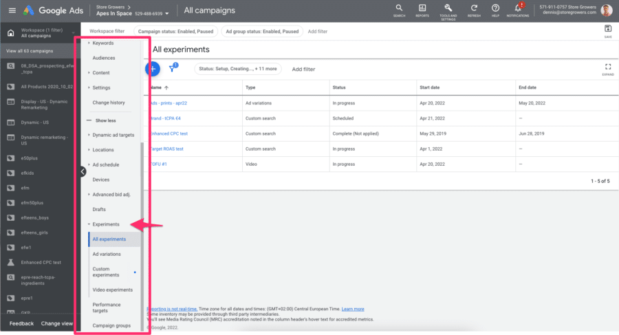 Google Ads Experiments: The Ultimate Guide - Store Growers
